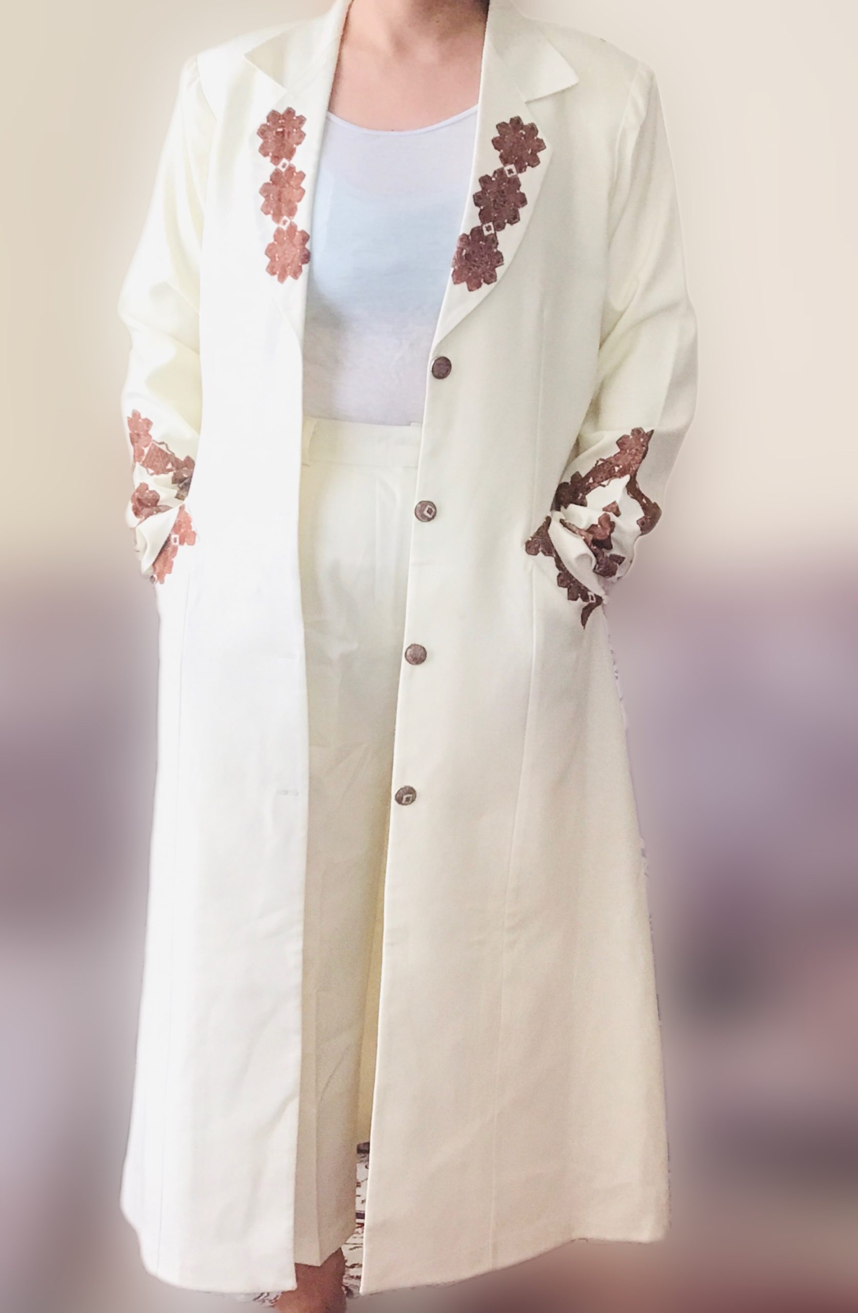 Hazaragi Khamak-embroidered Chapan - Made By Afghan Women | E-Commerce ...