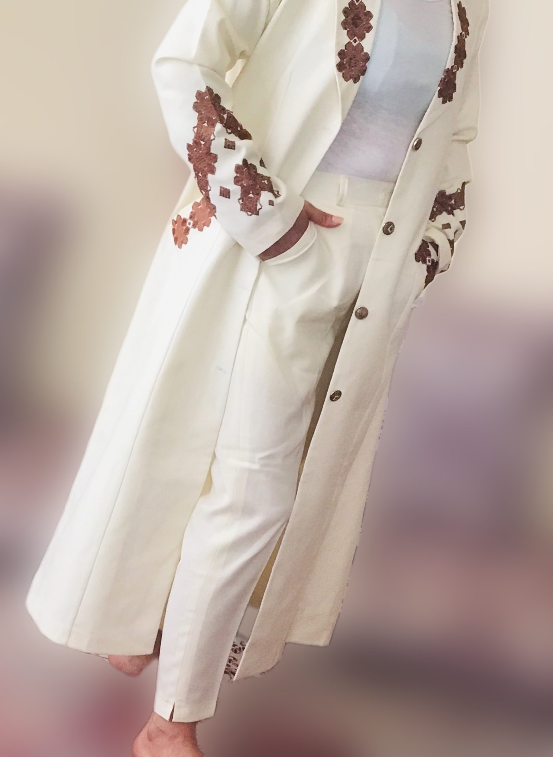 Hazaragi Khamak-embroidered Chapan - Made By Afghan Women | E-Commerce ...